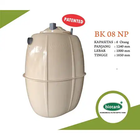 Tangki Septic Biotank 2050 Liter Type BK-08 - Socialyfe